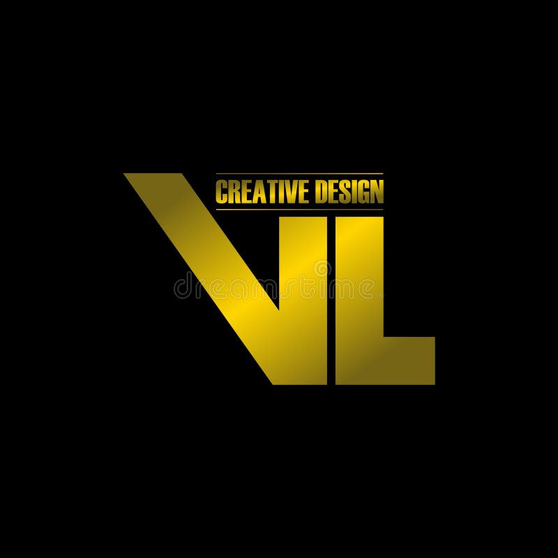 Letter VL Simple Logo Icon Design Vector Stock Vector - Illustration of ...