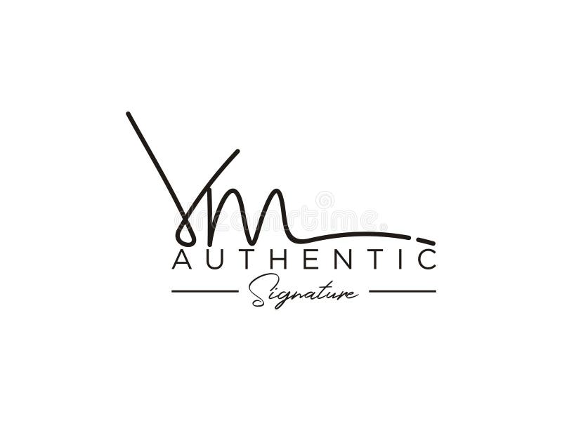 Vm Signature Stock Illustrations – 186 Vm Signature Stock Illustrations ...