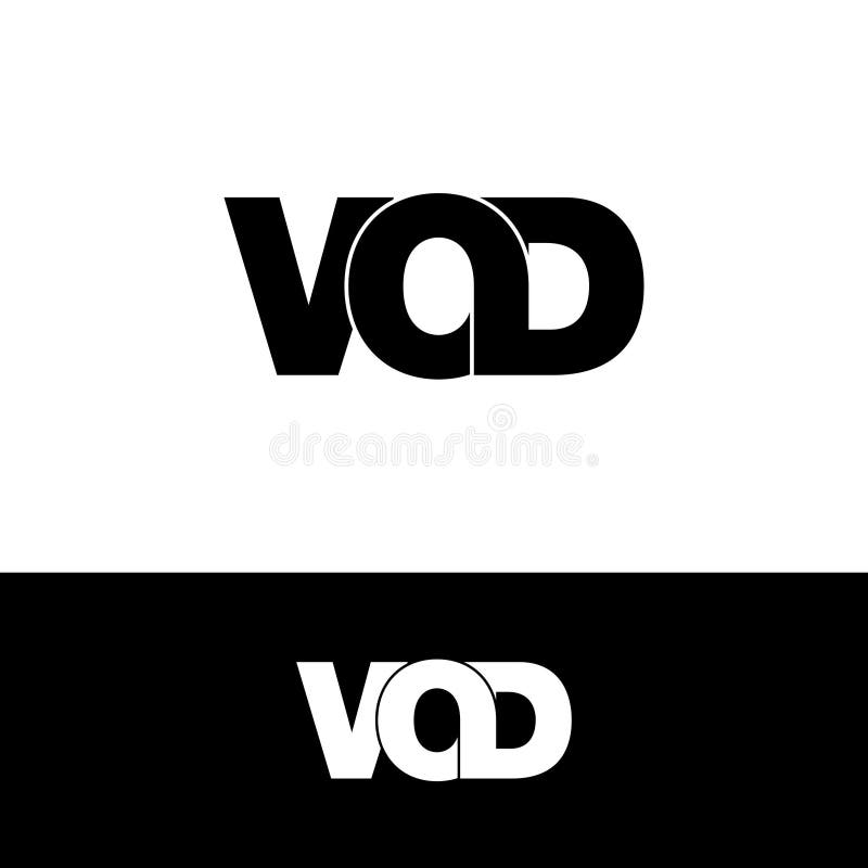 Letter VOD Simple Monogram Logo Icon Design. Stock Vector ...