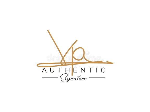 Letter VP Signature Logo Template Vector Stock Vector - Illustration of ...