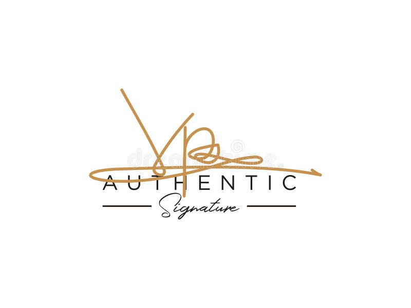 Letter VP Signature Logo Template Vector Stock Vector - Illustration of ...