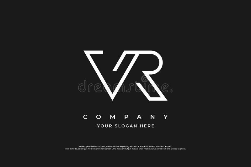 Letter Vr Logo Stock Illustrations – 1,186 Letter Vr Logo Stock ...