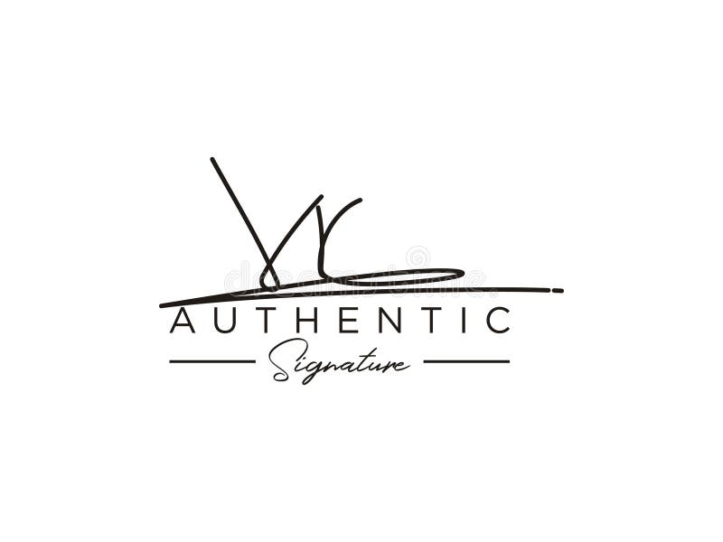 Letter VR Signature Logo Template Vector Stock Vector - Illustration of ...