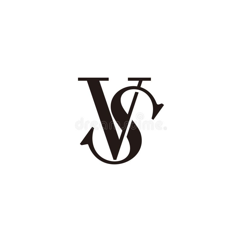 Letter V Overlapping Arrow Line Logo Vector Stock Vector - Illustration ...