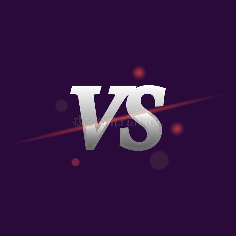 Letter Vs or Versus Vector Design Template Stock Illustration ...