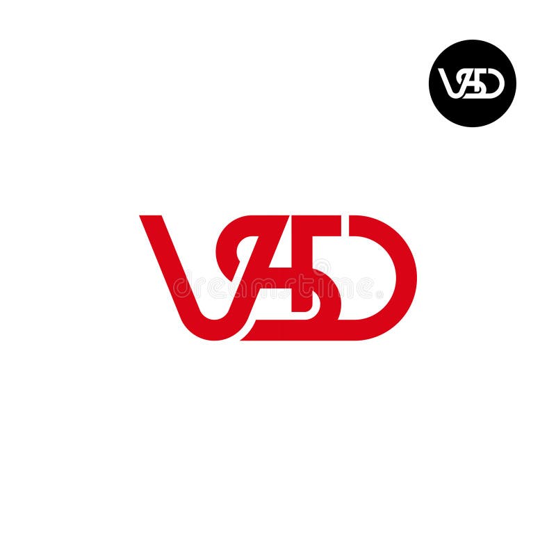 Letter VSD Monogram Logo Design Stock Vector - Illustration of ...
