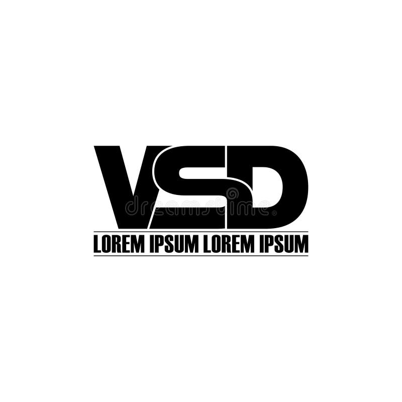 Letter VSD Simple Monogram Logo Icon Design. Stock Vector ...
