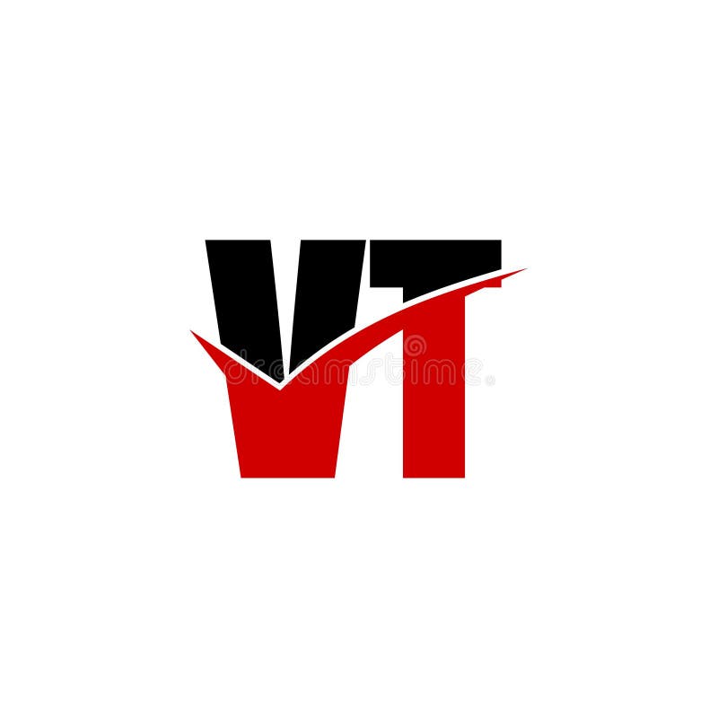 Letter VT Simple Monogram Logo Icon Design. Stock Vector - Illustration ...