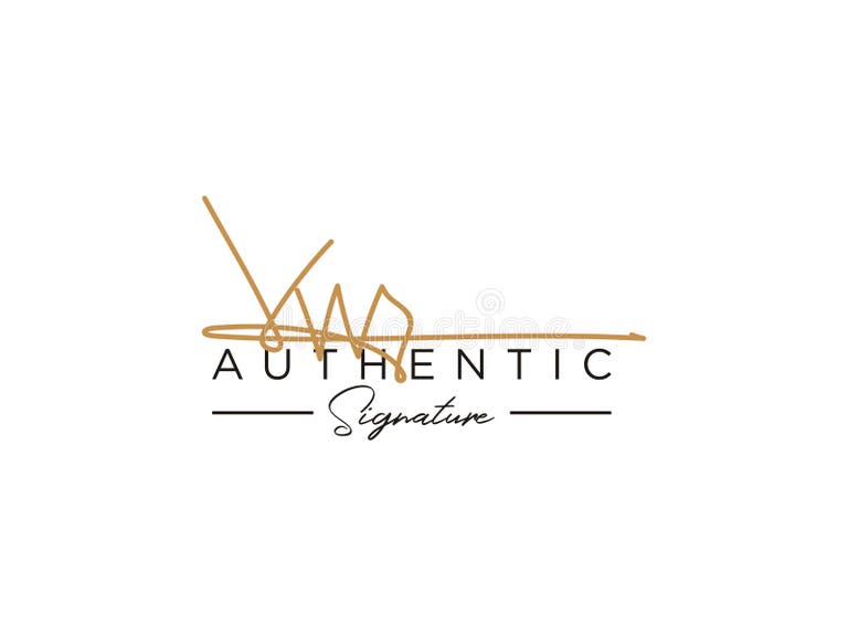 Letter VW Signature Logo Template Vector Stock Vector - Illustration of ...