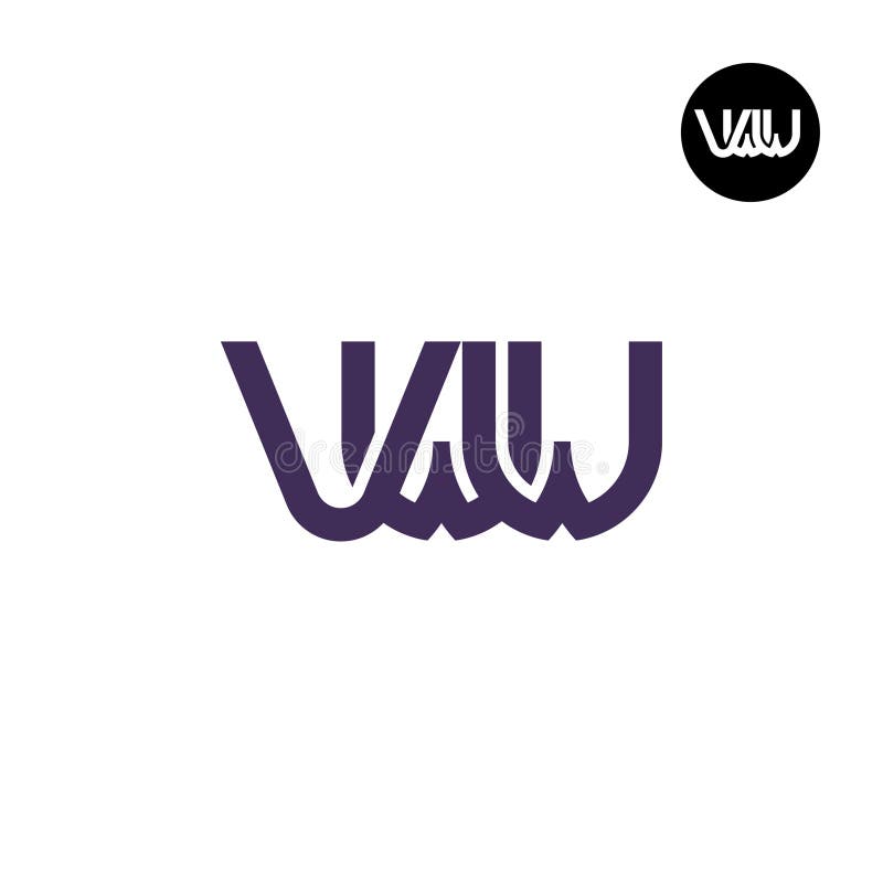 Letter VWW Monogram Logo Design Stock Illustration - Illustration of ...