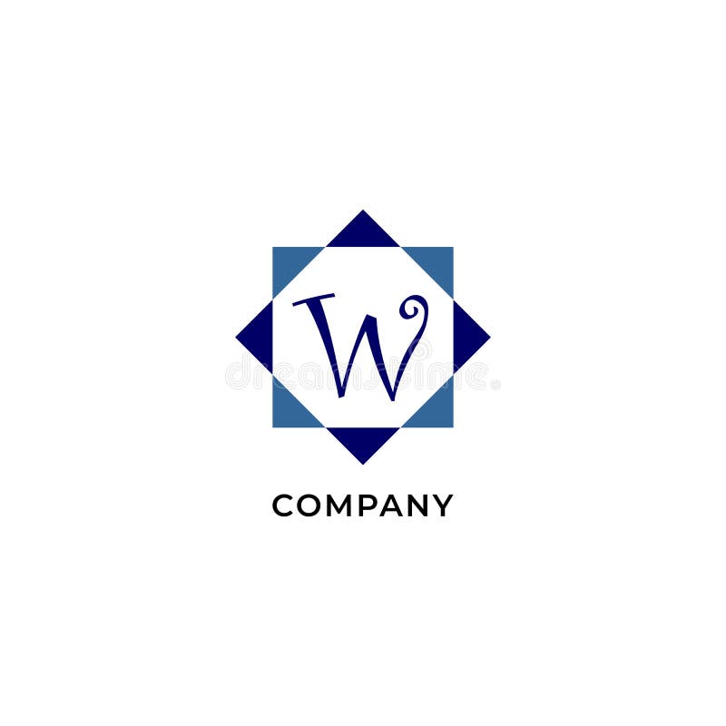 Letter W Alphabetic Logo Design Template, Development Company Logo ...