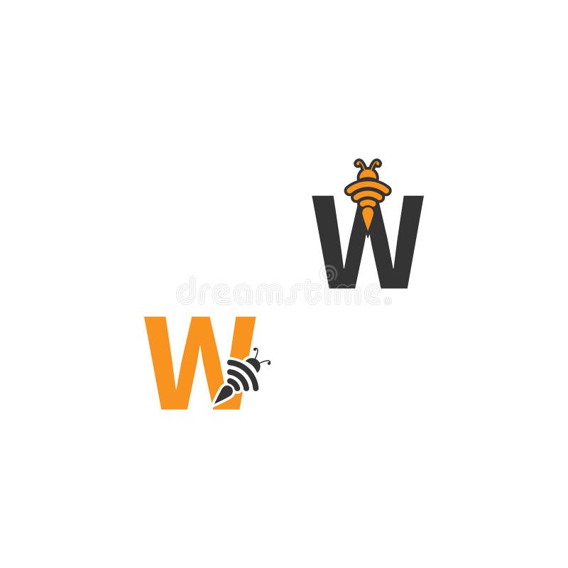Bee W Stock Illustrations – 55 Bee W Stock Illustrations, Vectors ...