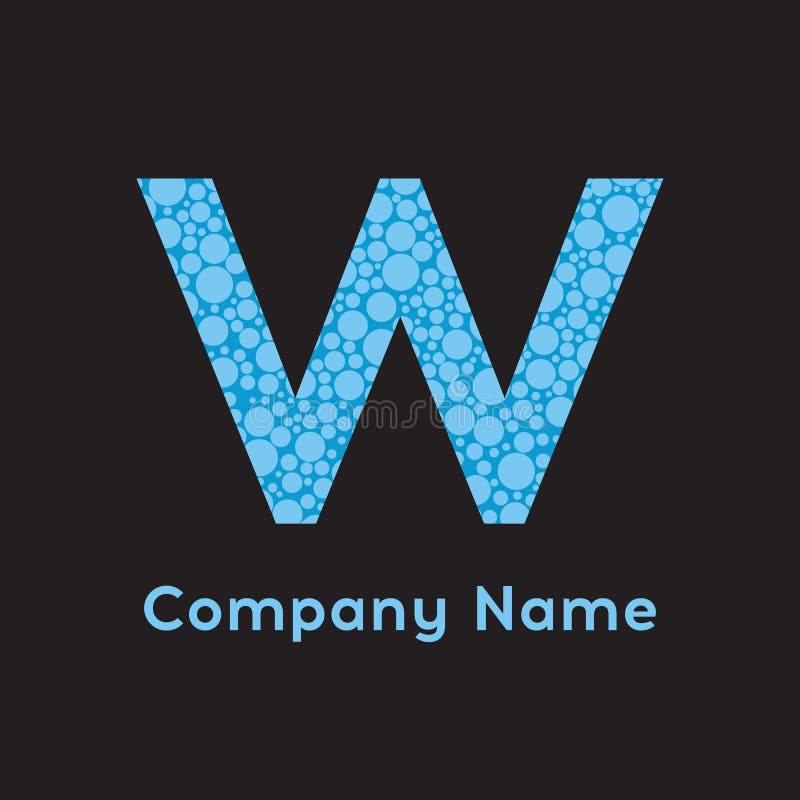 Letter W Bubbles Vector. Gold Bubble Design Vector Illustration. Stock ...