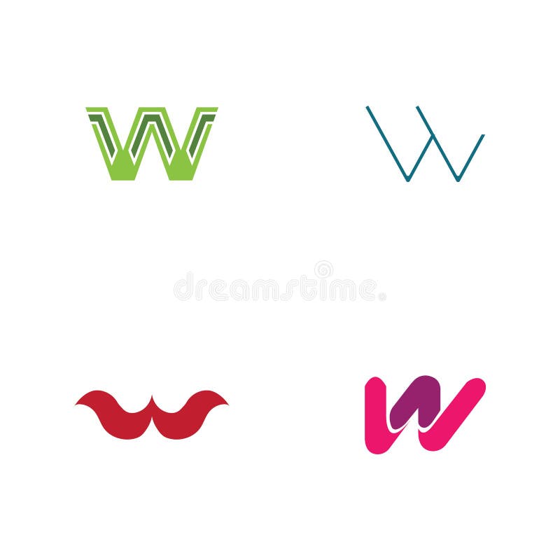Letter W Business Corporate Abstract Unity Vector Logo Design Template ...