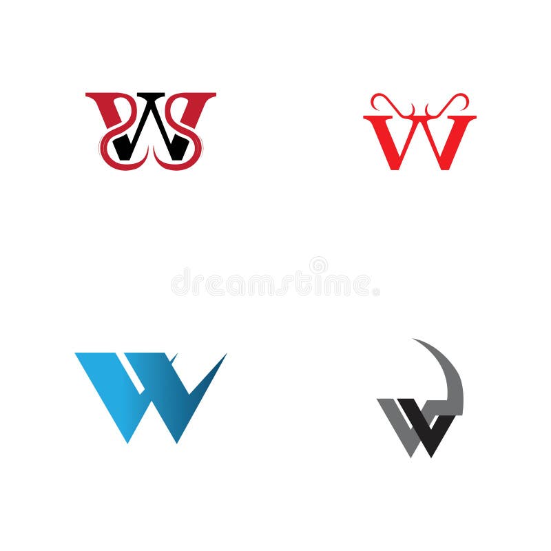 Letter W Business Corporate Abstract Unity Vector Logo Design Template ...