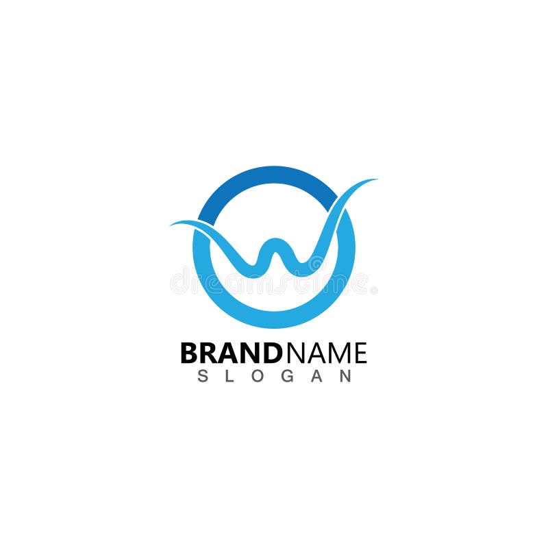 Letter W, Check Logo Design Template. Stock Vector - Illustration of ...