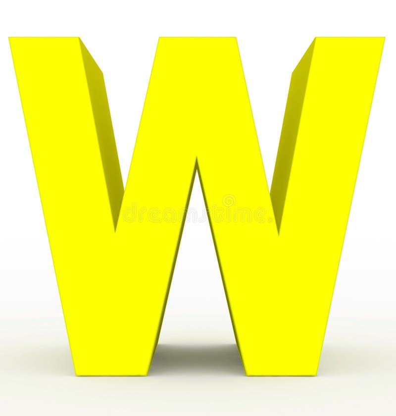 Letter U 3d Yellow Isolated on White Stock Illustration - Illustration ... Letter U 3d Yellow Isolated on White Stock Illustration - Illustration ...