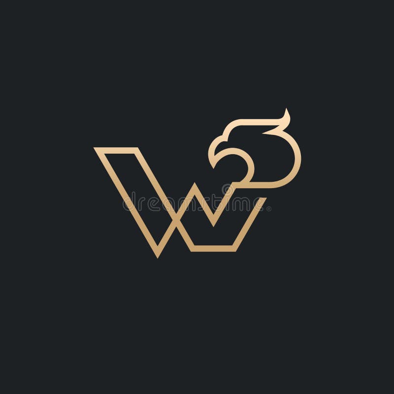 Letter W Eagle Logo , Initial Premium Design Stock Vector ...
