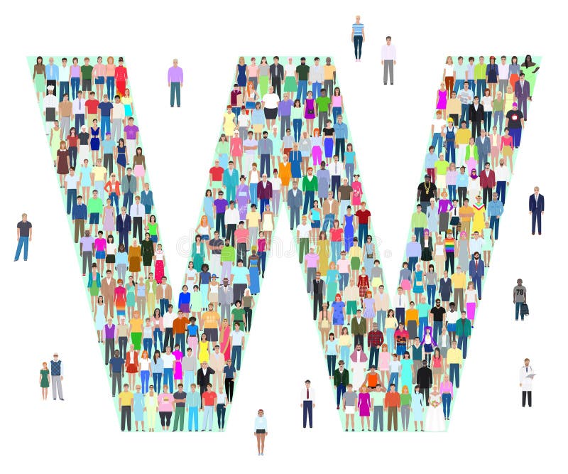 W Lot People Stock Illustrations – 5 W Lot People Stock Illustrations ...