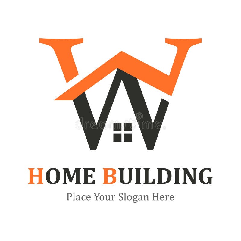 Letter W House Logo Stock Illustrations – 497 Letter W House Logo Stock ...