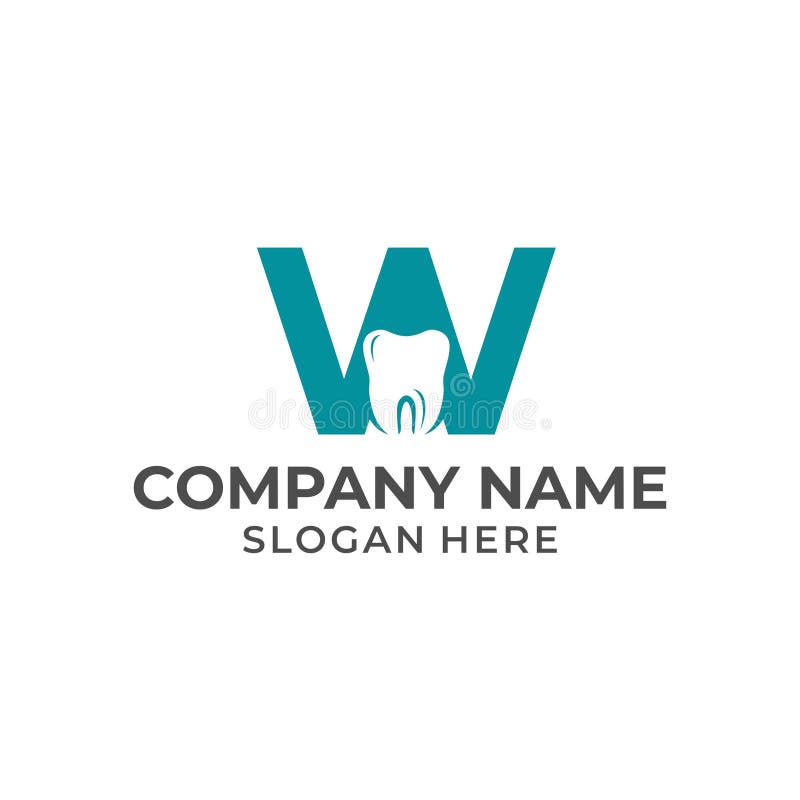 Letter W Logo Dental. W Dental Logo Template Stock Vector ...