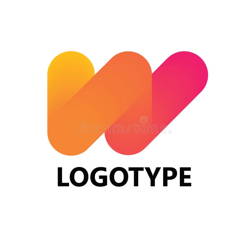 Letter W Logo Icon Design Template Elements Stock Vector - Illustration ...