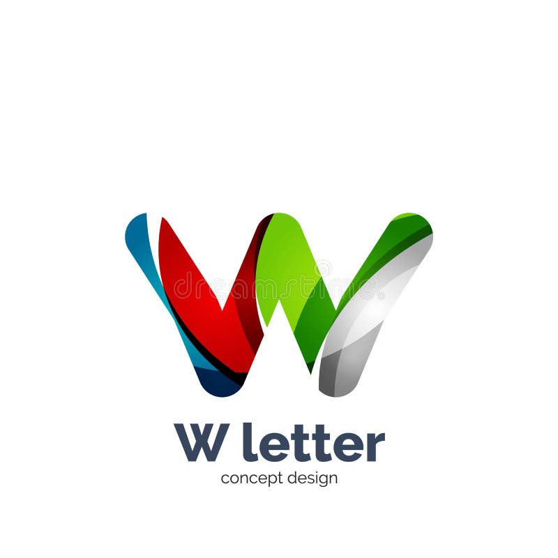 Letter W logo stock vector. Illustration of office, graphic - 79160071