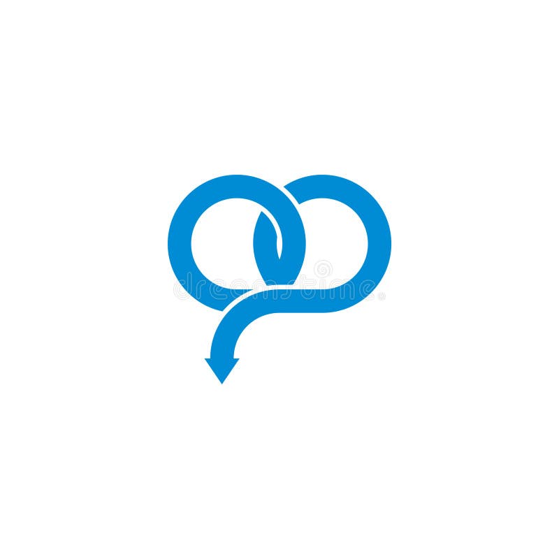 Letter W Loop Wavy Flow Liquid Logo Vector Stock Vector - Illustration ...