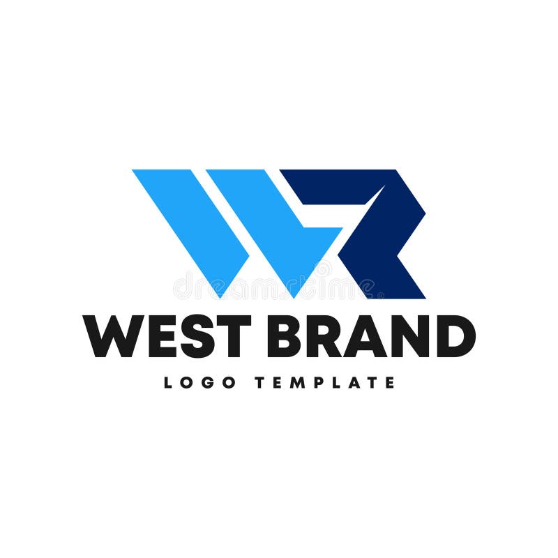 Letter W and R Monogram Logo Template Stock Illustration - Illustration ...