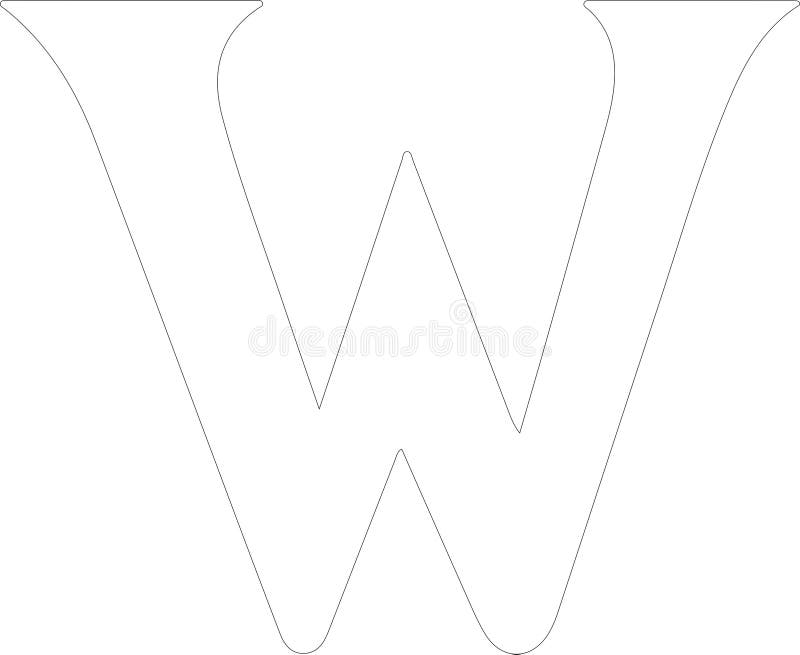 Letter R Outline Silhouette Generative Ai Stock Vector - Illustration ...