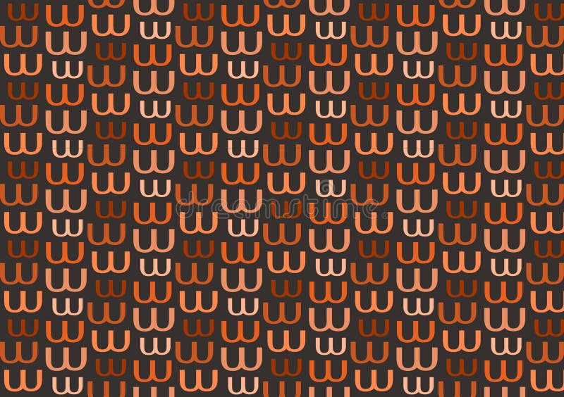 Letter W Pattern in Different Colored Shades for Wallpaper Stock Image ...
