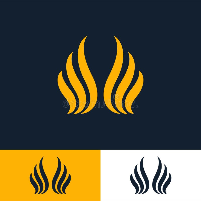 Letter W Shape Logo Template with Abstract Wings, Logo with Modern and ...