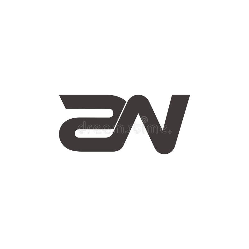 Letter 2w Simple Linked Overlapping Symbol Logo Vector Stock Vector ...