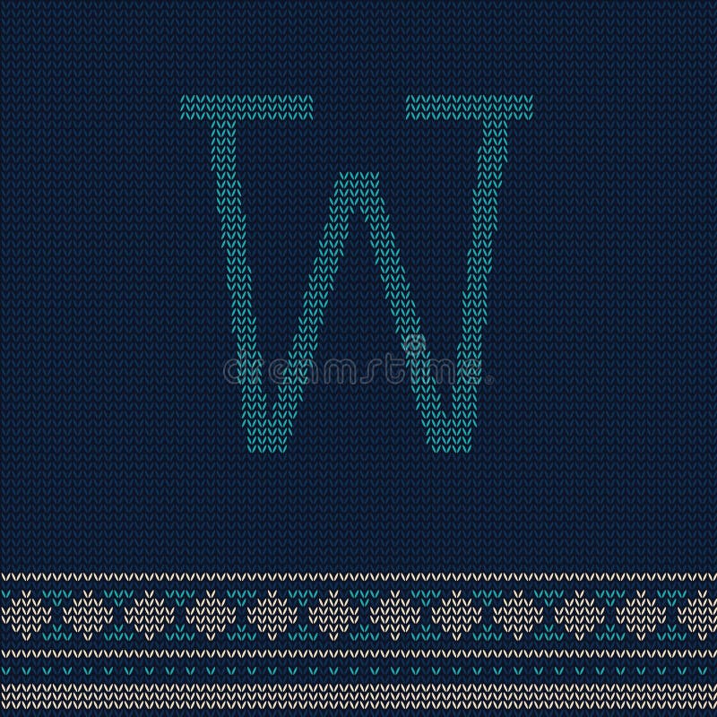 Letter W. Vector Illustration Decorative Design Stock Vector ...