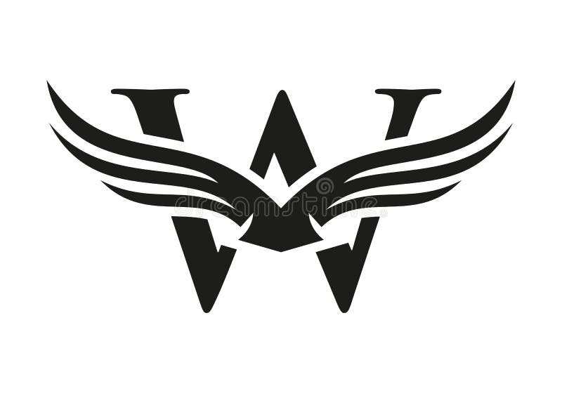 Letter W Wing Logo Design. Initial Flying Wing W Letter Logo. Letter W ...