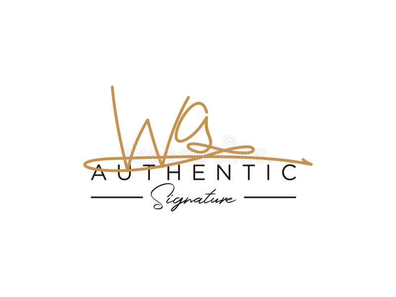 Letter WA Signature Logo Template Vector Stock Vector - Illustration of ...