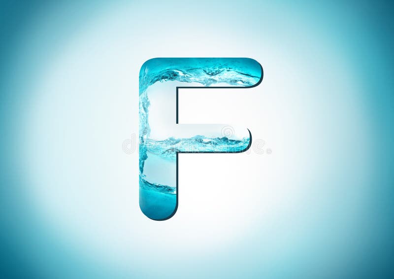 Letter of Water Alphabet, Alphabetic Water Letters, Letter a To Z and 1 ...