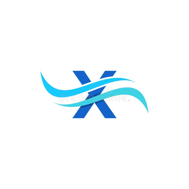 Letter X Wave Flowing Business Icon Design Creative Logo Stock ...