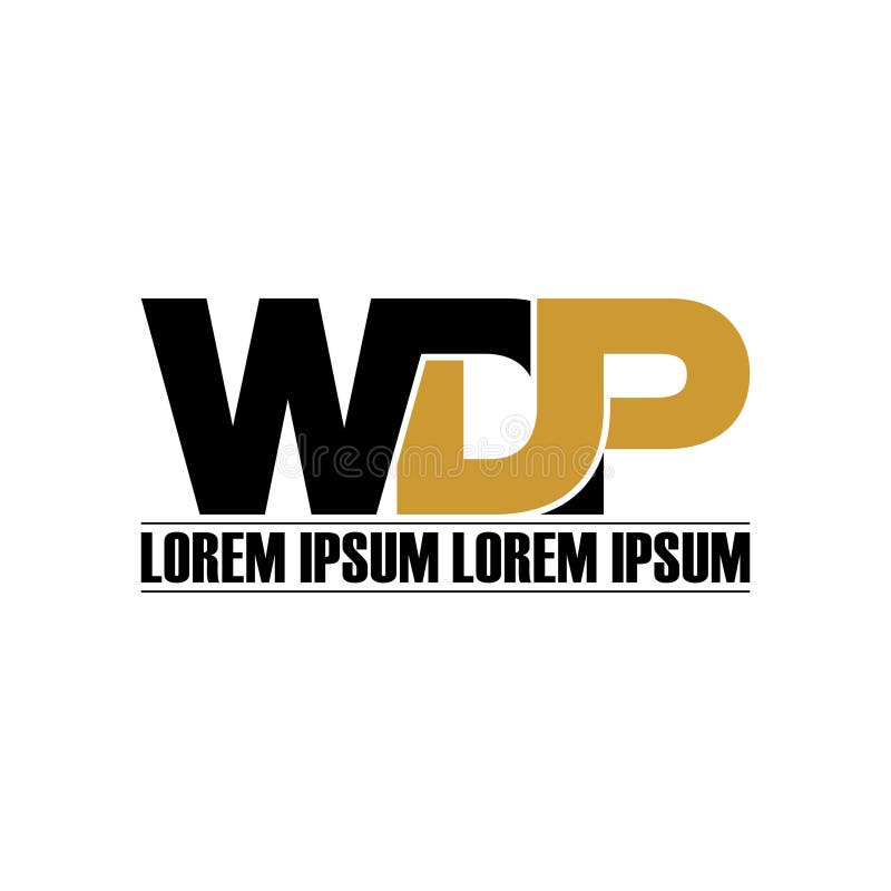 Letter WDP Simple Monogram Logo Icon Design. Stock Vector ...