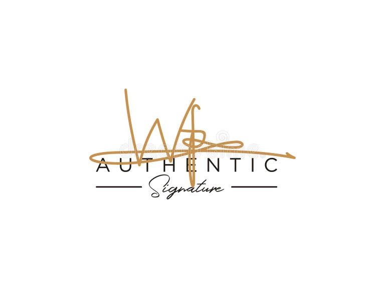 Letter WF Signature Logo Template Vector Stock Vector - Illustration of ...