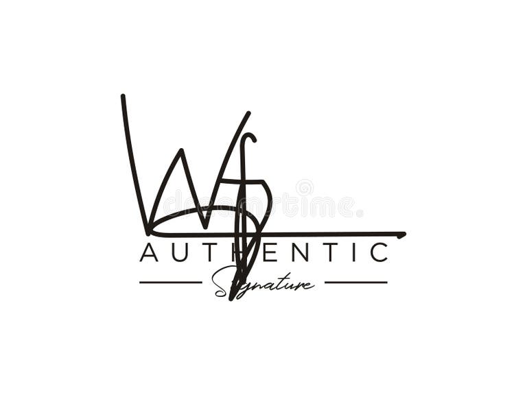 Wf Signature Stock Illustrations – 204 Wf Signature Stock Illustrations ...