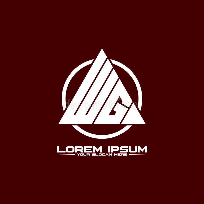 Letter WG Simple Monogram Logo Icon Design. Stock Vector - Illustration ...