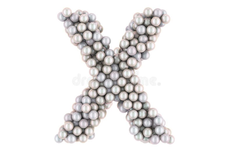 White pearls alphabet stock illustration. Illustration of design - 33303818