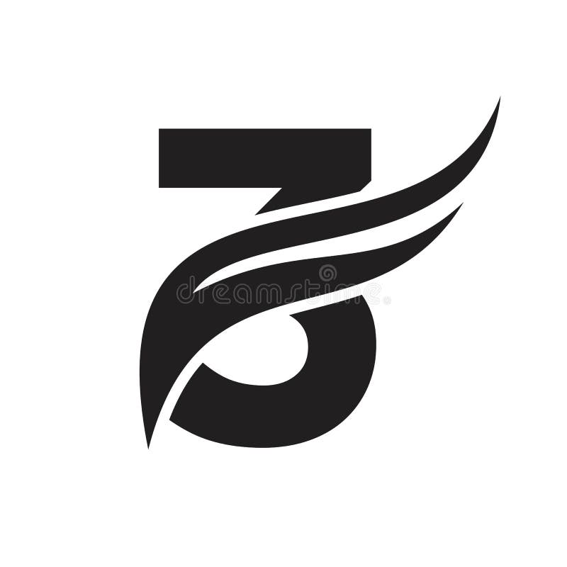 Letter 3 Wing Logo Design. Transportation Logo Letter 3 and Wings ...