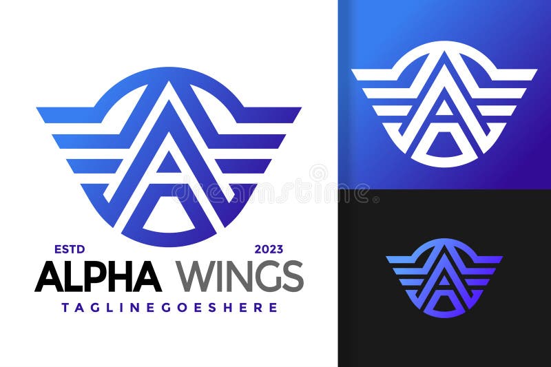 Letter a Wings Logo Vector Icon Illustration Stock Vector ...