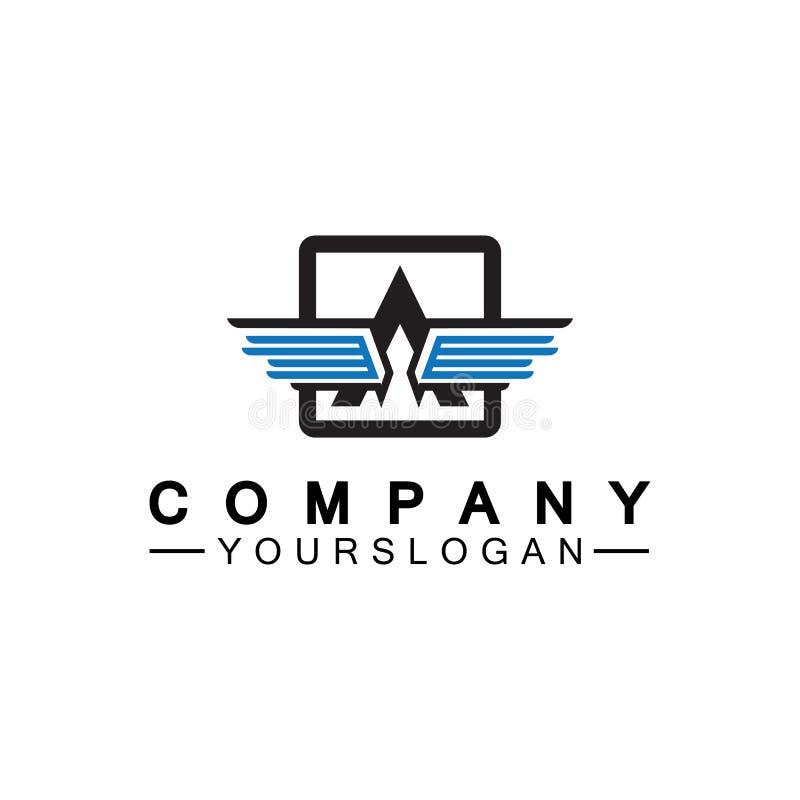 Letter a Wings Logo Vector Illustration Stock Illustration ...