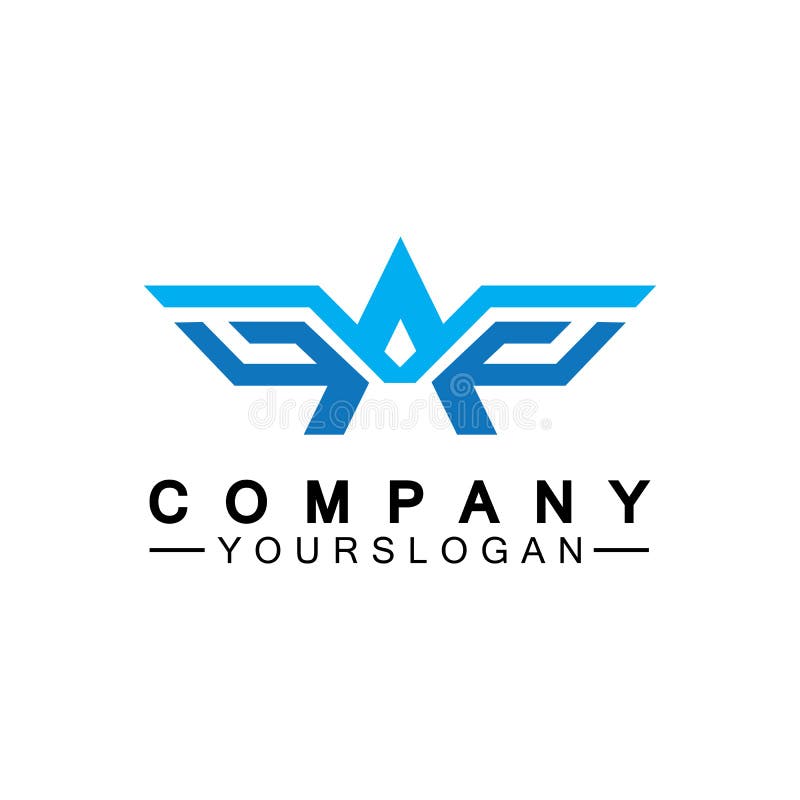 Letter a Wings Logo Vector Illustration Stock Illustration ...