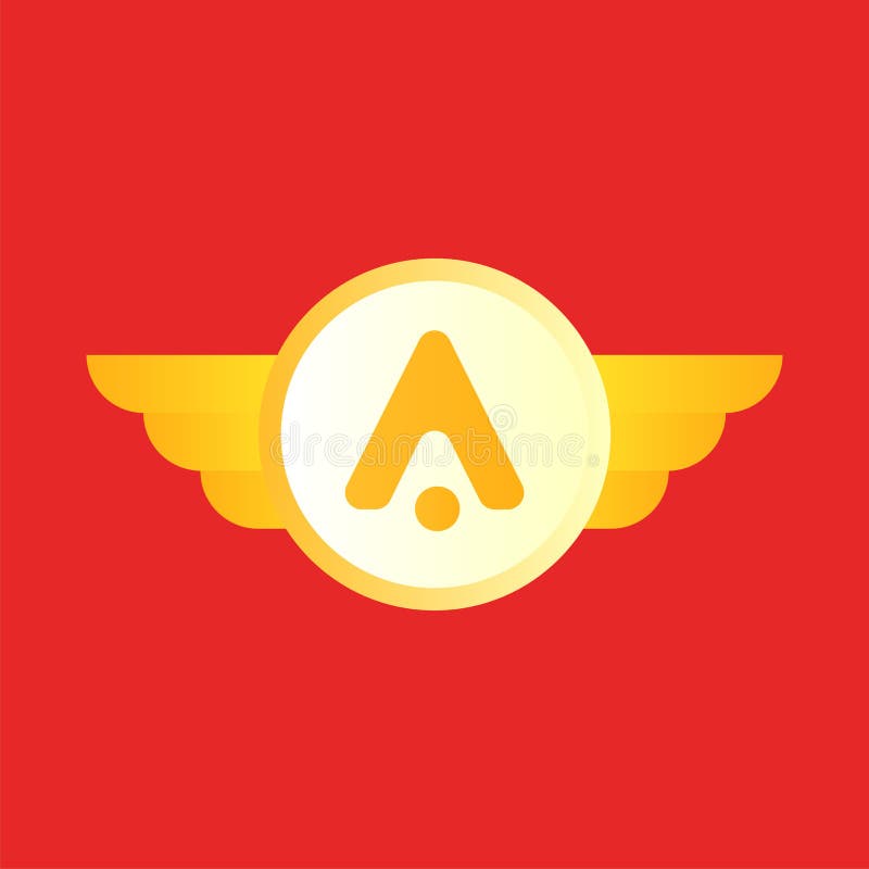Letter a Wings Vector Icon Logo Stock Illustration - Illustration of ...