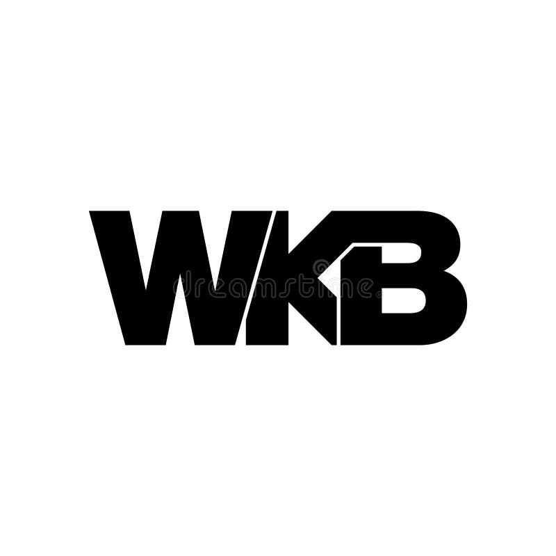Letter WKB Simple Monogram Logo Icon Design. Stock Vector ...
