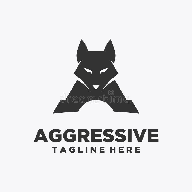 Letter a wolf logo design stock vector. Illustration of wildlife ...